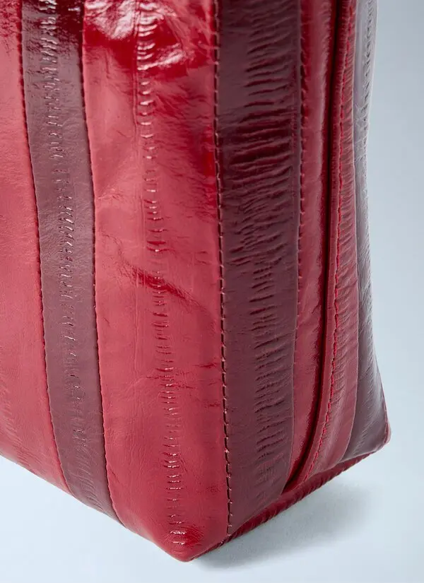 Dries Van Noten Striped Handle Handbag - Red