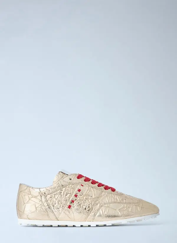 Marni Logo Sports Sneakers - Gold
