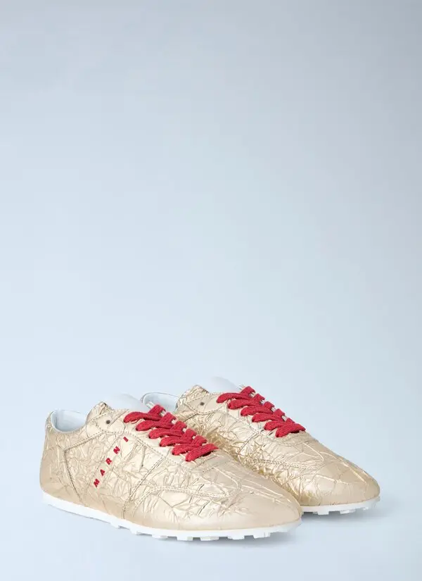 Marni Logo Sports Sneakers - Gold