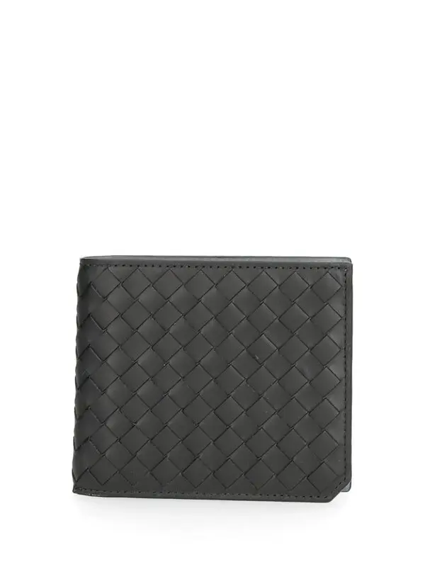Bottega Veneta Small Woven Wallet - Black