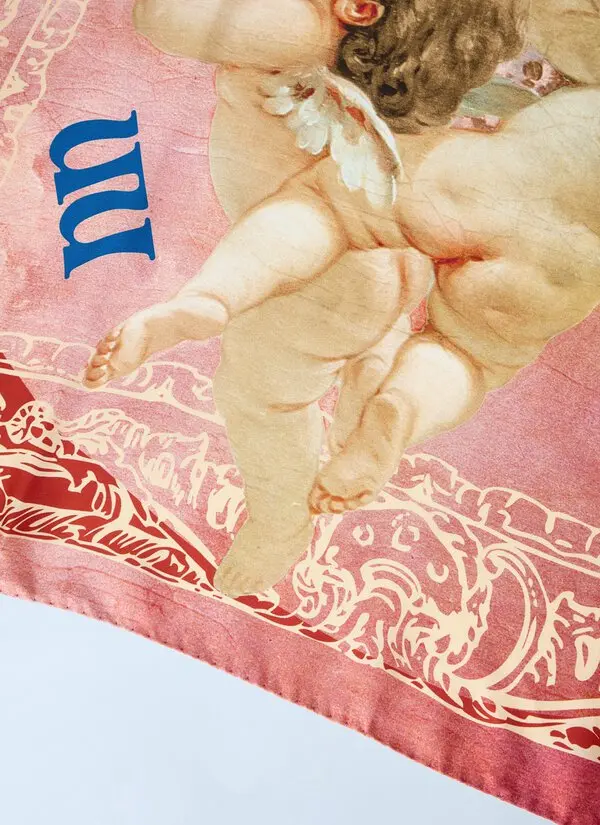 VIVIENNE WESTWOOD Cherub Motif Silk Scarf