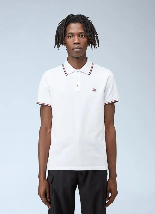 Moncler Logo Polo Shirt - White