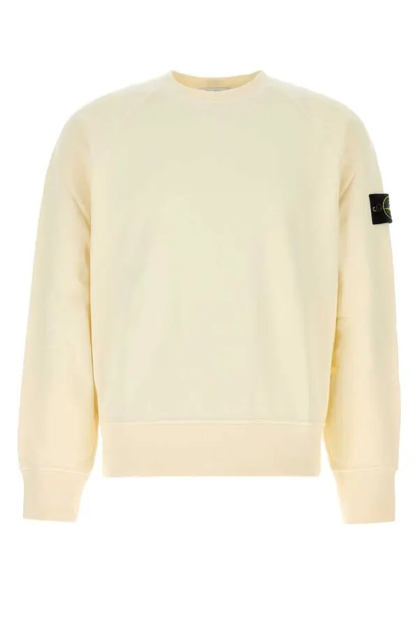 Stone Island Cotton Sweatshirt - White