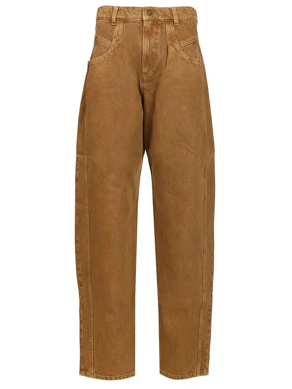 Isabel Marant Étoile Lisha Barrel Jeans - Brown