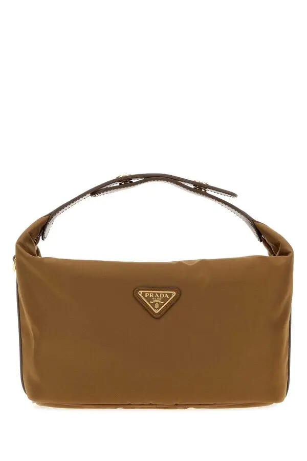 Prada Camel Re-nylon Mini Cherie Handbag