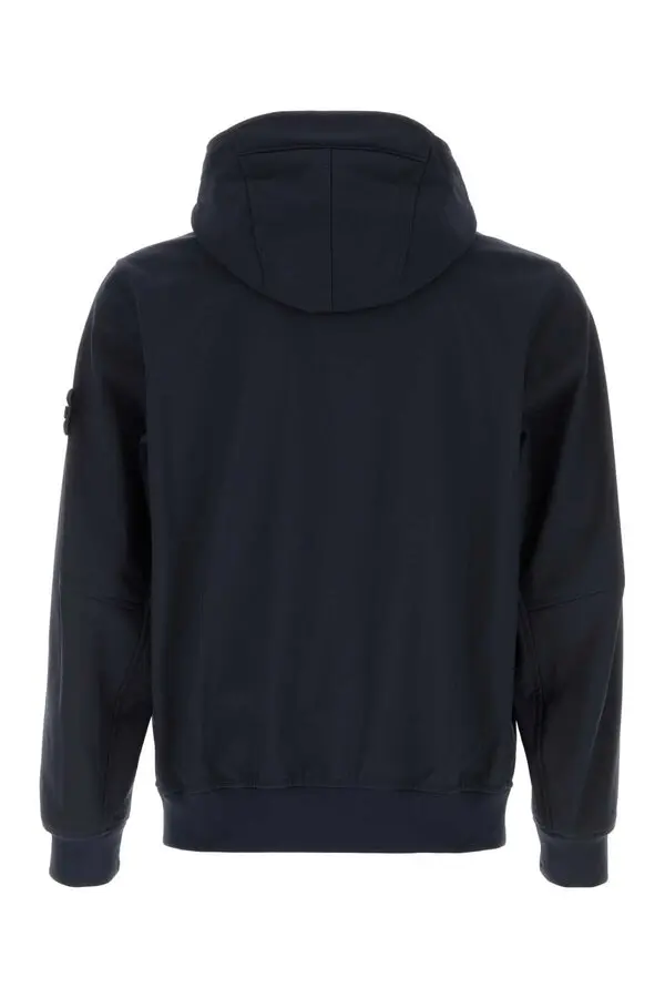 Stone Island Navy Stretch Polyester Jacket