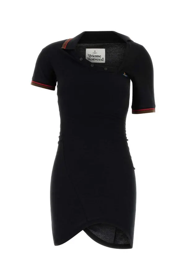 VIVIENNE WESTWOOD Piquet Polo Shirt - Black