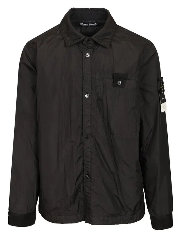 Stone Island Lightweight Recycled Nylon Rep Padded Coach Jacket - Black