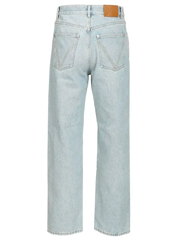 Bottega Veneta Sky Bleached Wide Leg Jeans