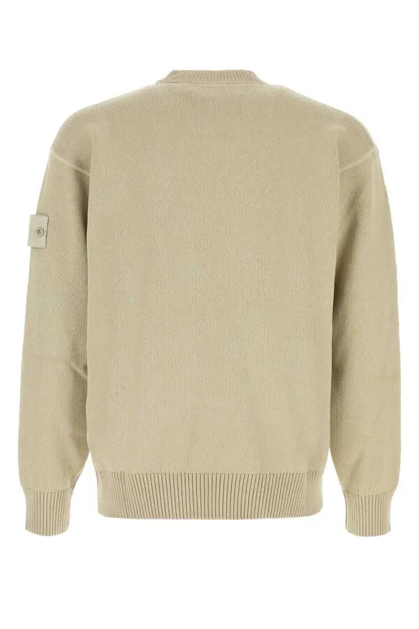 Stone Island Beige Cotton Blend Sweater