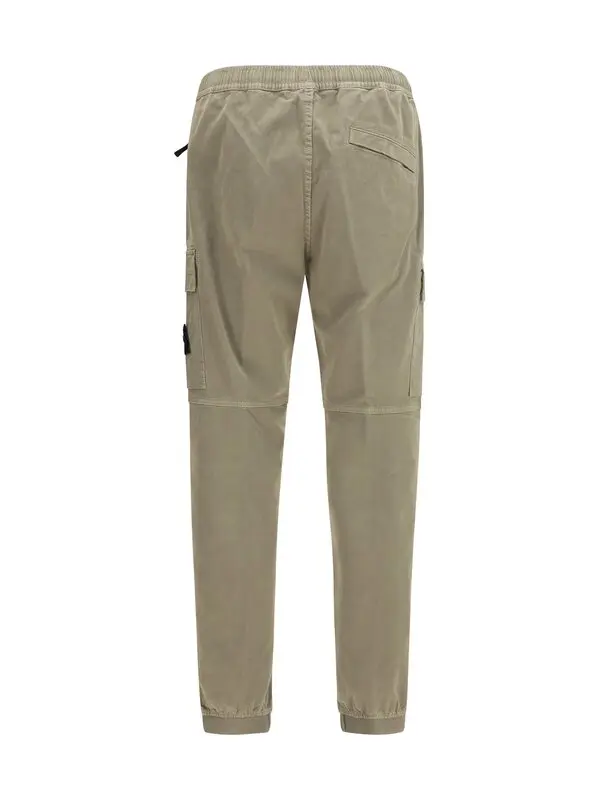 Stone Island Cargo Pants With Elasticated Cuffs