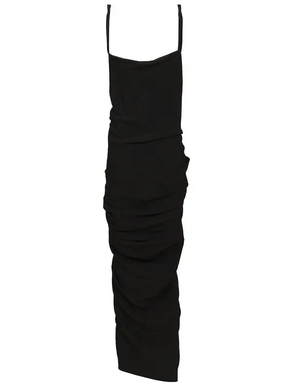 Rick Owens Long Draped V-neck Gown