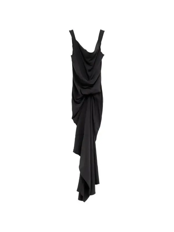 Rick Owens Long Draped V-neck Gown