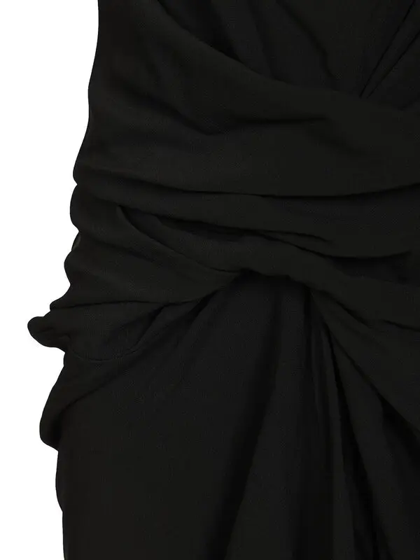 Rick Owens Long Draped V-neck Gown