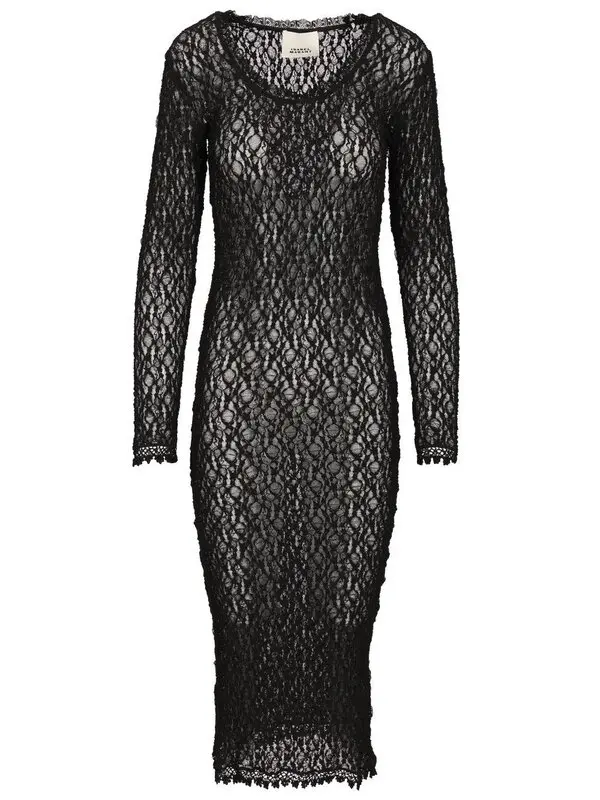 Isabel Marant Étoile Belsane-gb Openwork Lace Dress - Black