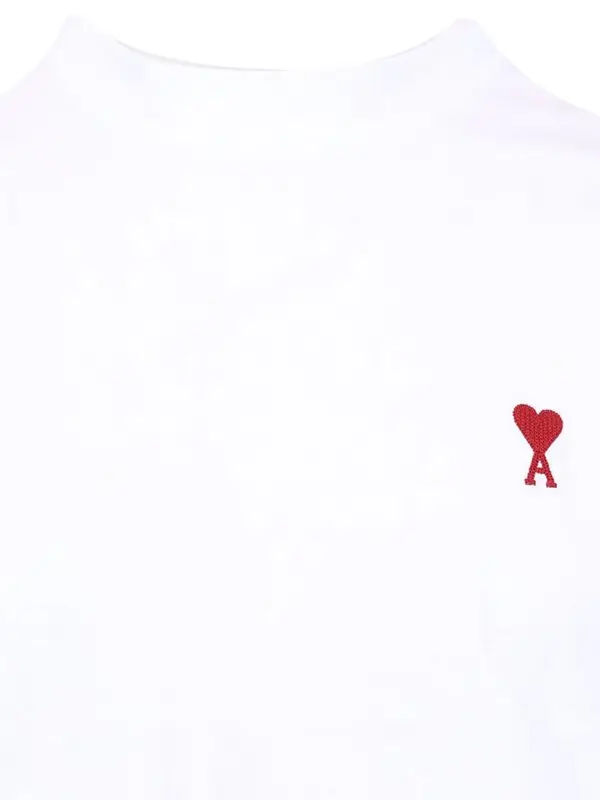AMI Paris De Coeur" Organic Cotton T-shirt - White