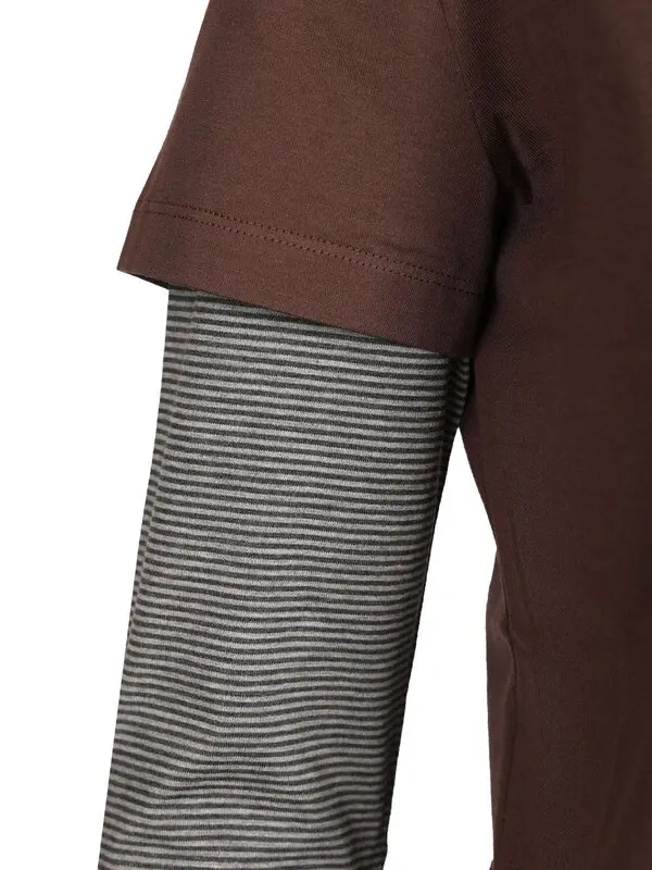Miu Miu Long-sleeved Double-layer T-shirt