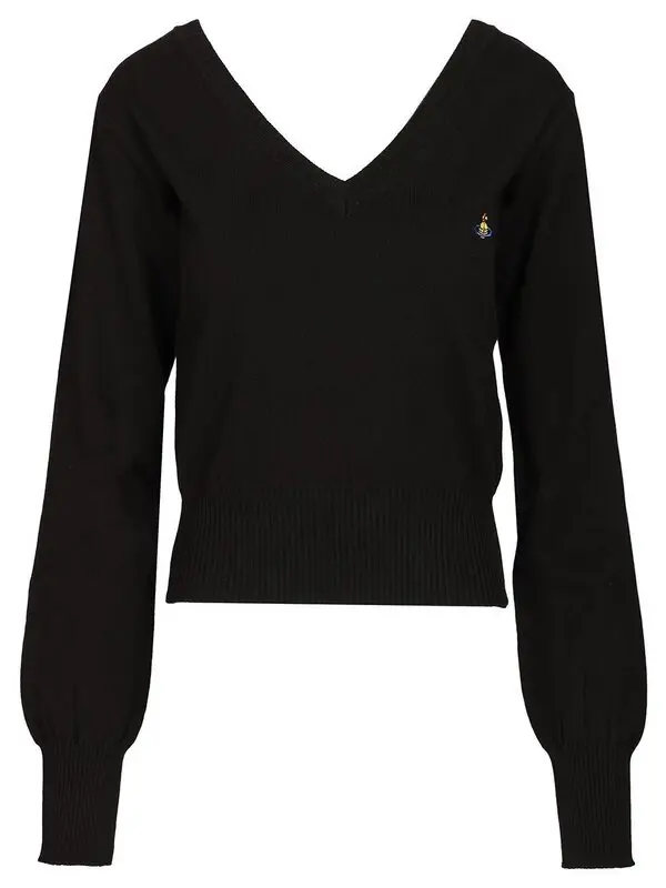 VIVIENNE WESTWOOD Beatrice Cotton And Cashmere Sweater - Black