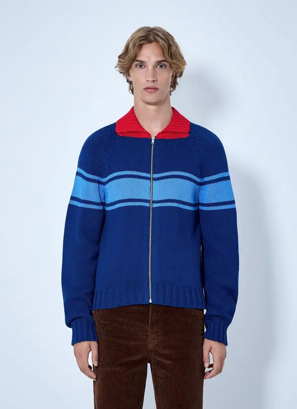 Marni Zip-up Knit Cardigan