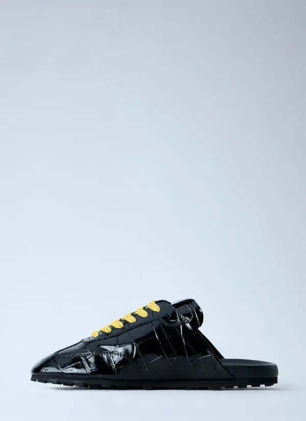 Marni Lace Up Leather Mules