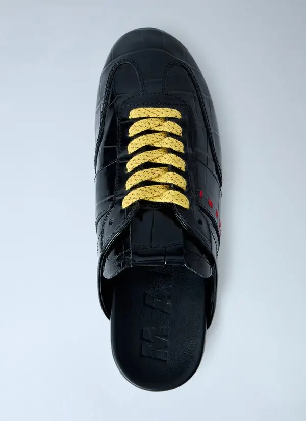 Marni Lace Up Leather Mules