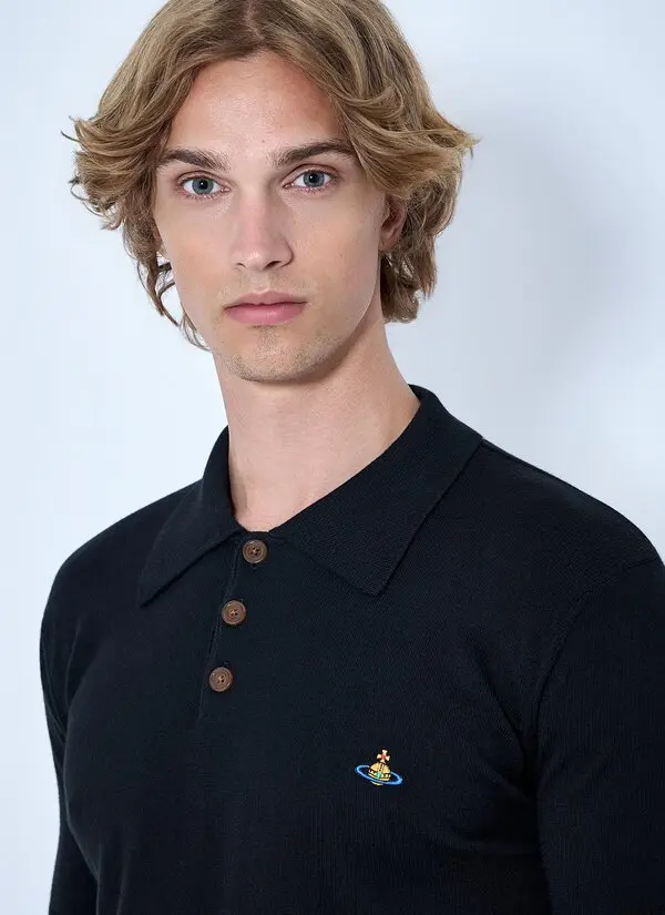 VIVIENNE WESTWOOD Mark Polo Shirt - Black