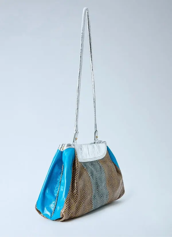 Dries Van Noten Textured Leather Shoulder Bag