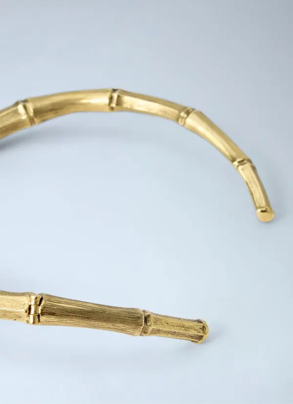 Saint Laurent Bamboo Torc Necklace