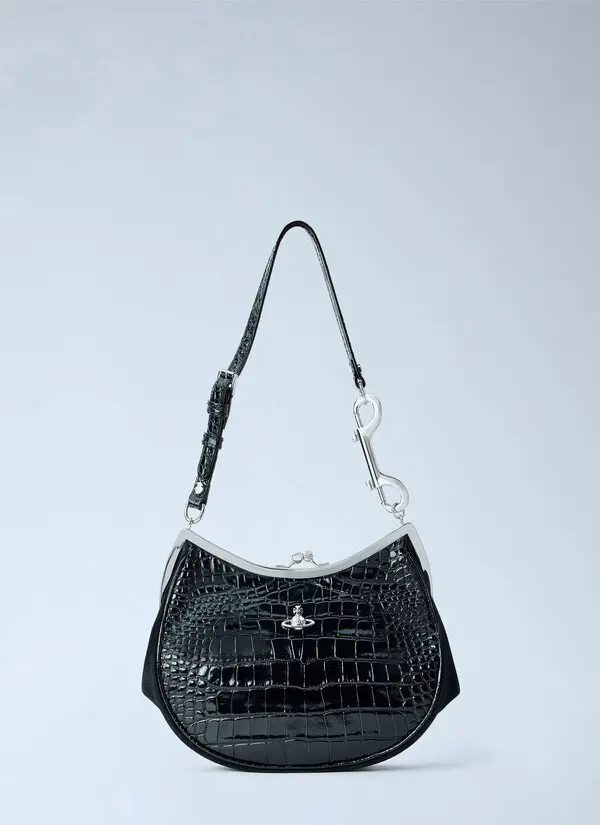 VIVIENNE WESTWOOD Charm Frame Purse - Black