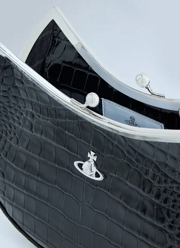 VIVIENNE WESTWOOD Charm Frame Purse - Black