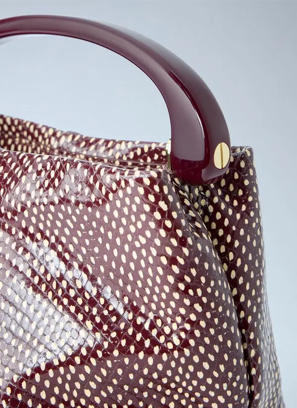 Dries Van Noten Patterned Top Handle Bag