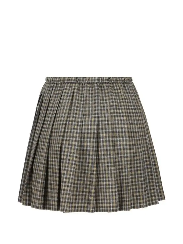 Miu Miu Tartan Miniskirt