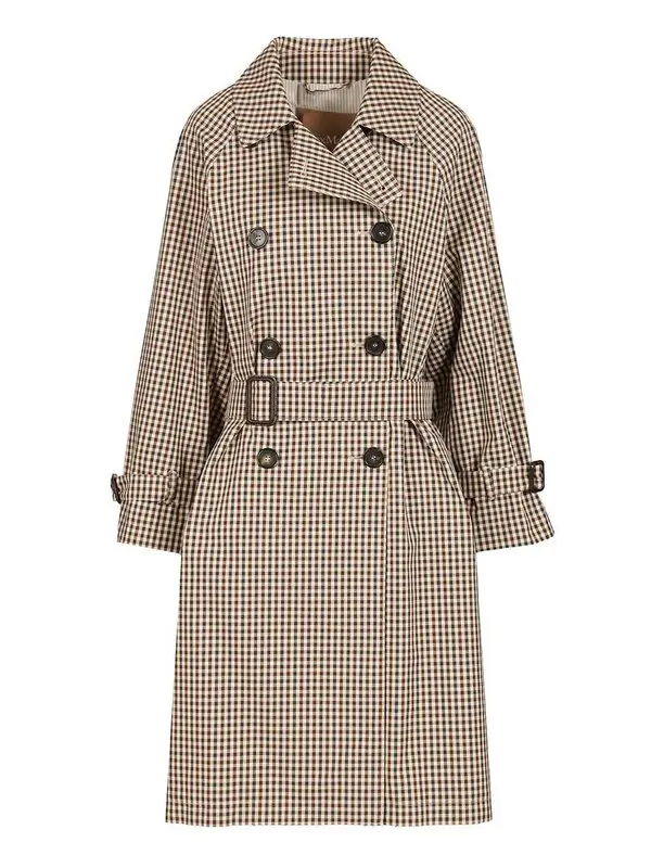 Max Mara Water-repellent Twill Trench Coat - Brown