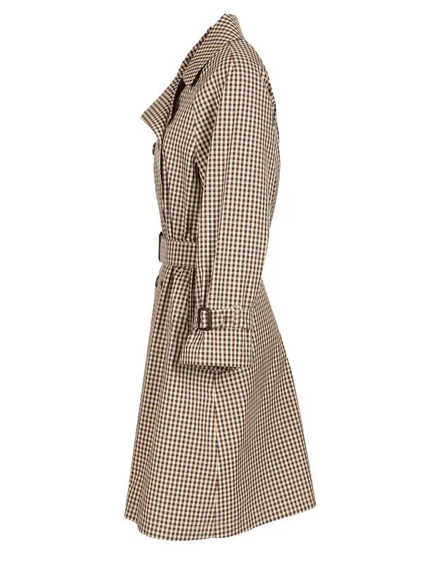 Max Mara Water-repellent Cotton Blend Twill Trench Coat