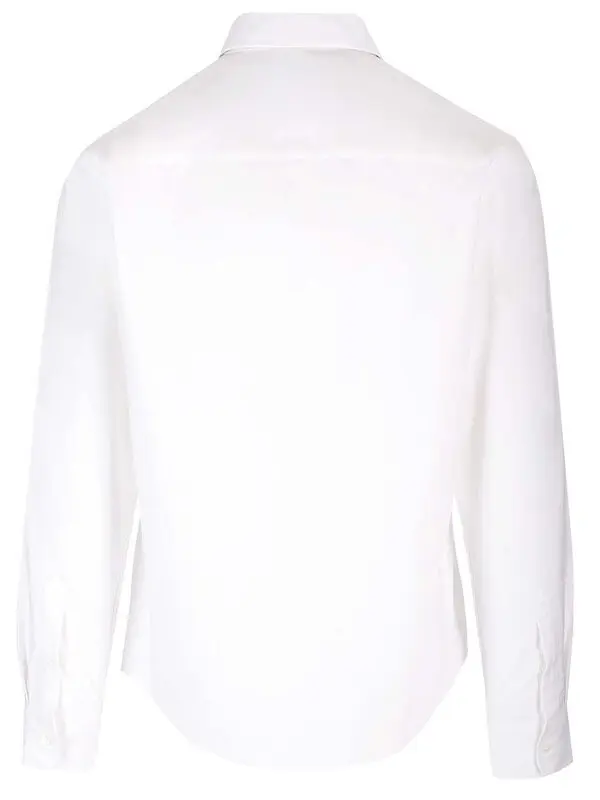 AMI Paris De Coeur Cotton Shirt - White