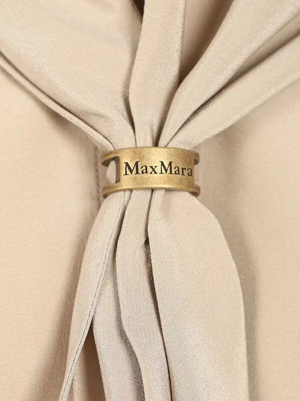 Max Mara Silk Scarf Shirt - Cream