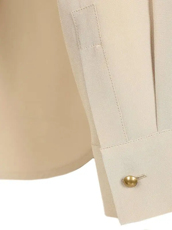 Max Mara Silk Scarf Shirt - Cream