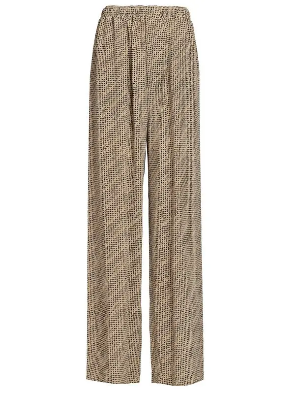 Balenciaga Monogram Pajama Pants - Cream