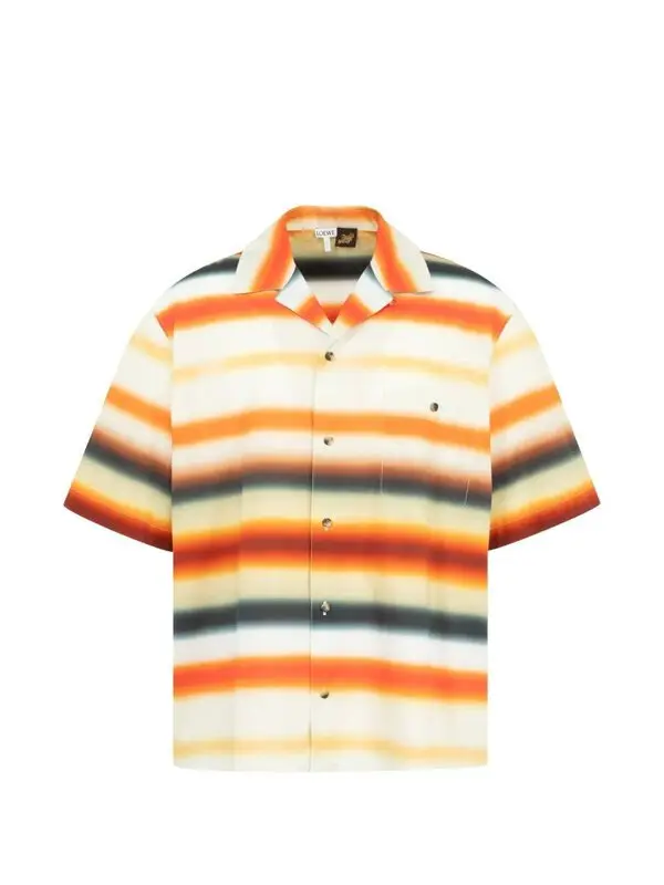 Loewe Short-sleeved Cotton Shirt - Multicolor