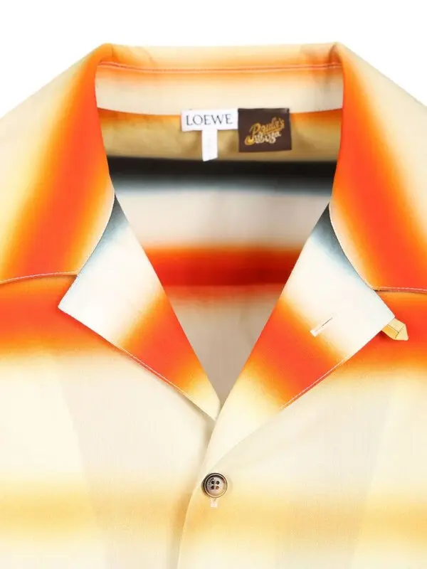Loewe Short-sleeved Cotton Shirt - Multicolor
