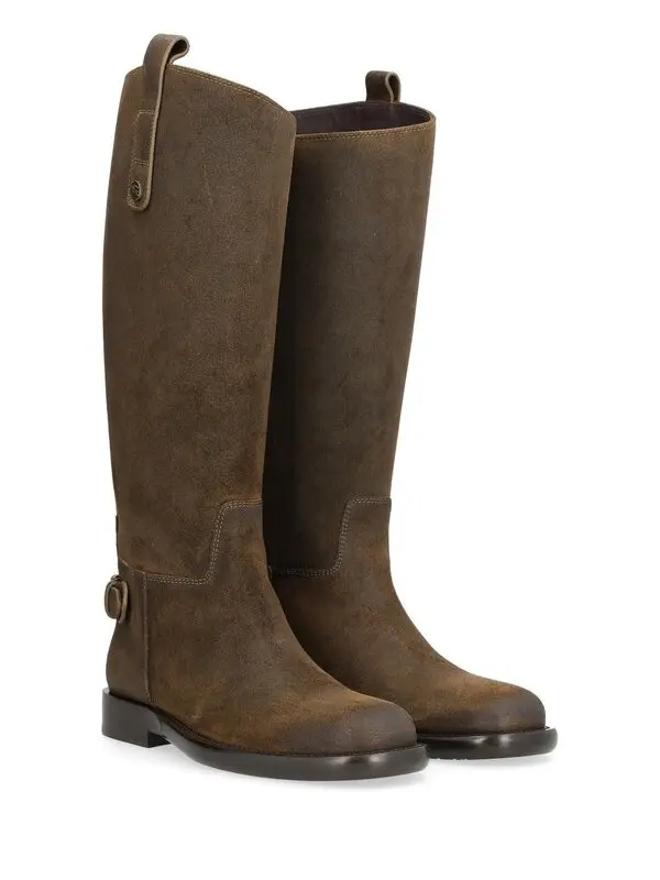 Burberry Cavalier Suede Boots