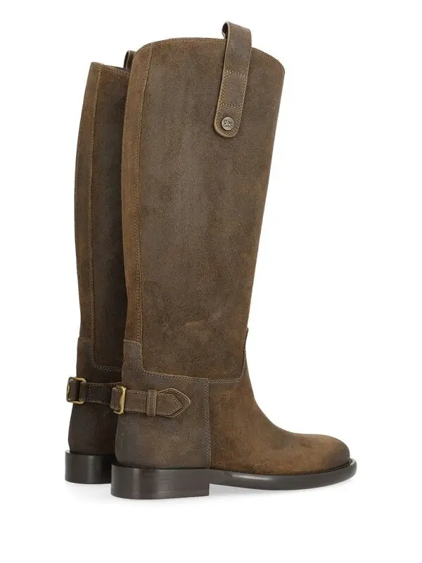Burberry Cavalier Suede Boots
