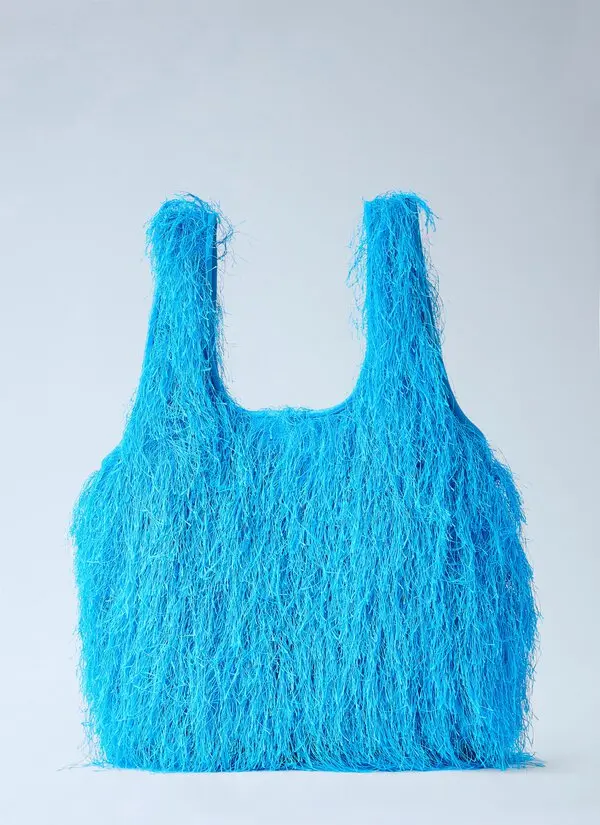 Dries Van Noten Marche Medium Tote Bag - Blue