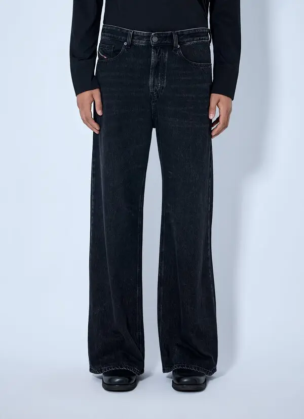 DIESEL® D-rise Wide-leg Jeans - Black