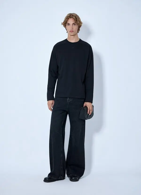 DIESEL® D-rise Wide-leg Jeans - Black