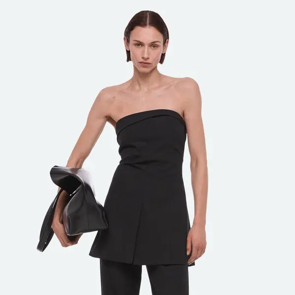 Helmut Lang Wardrobe Wool Gabardine Blazer Top