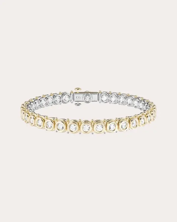 CHELSEA GABRIELLE Diamond Dualité Reversible Tennis Bracelet - Gold