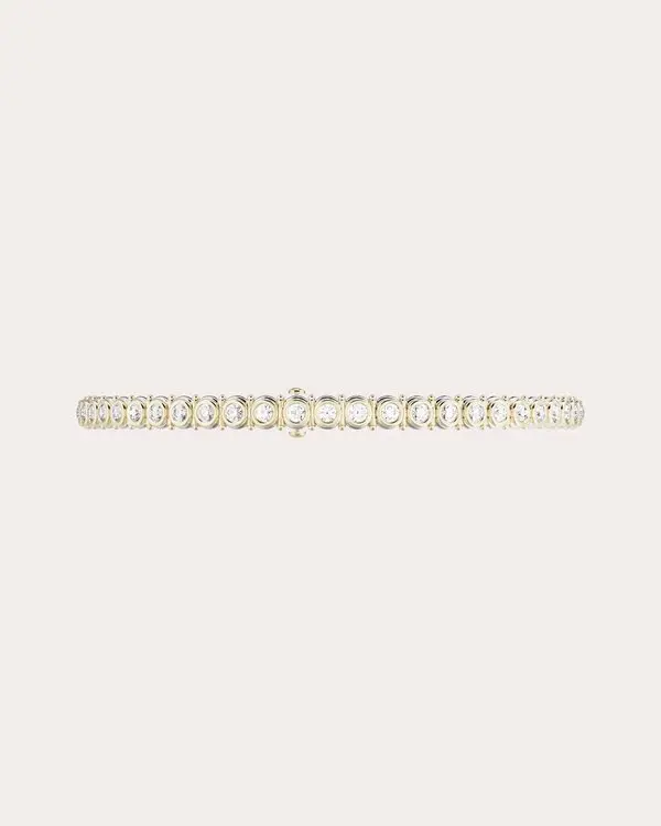 CHELSEA GABRIELLE Diamond Dualité Solo Petite Tennis Bracelet - Gold