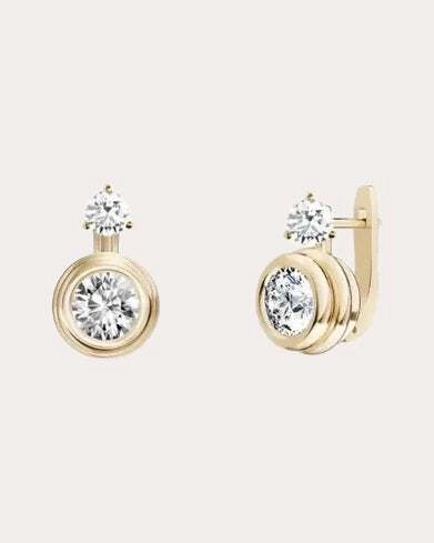 CHELSEA GABRIELLE Diamond & 18k Spark Earrings
