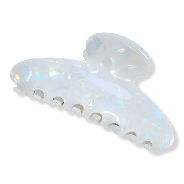 PINK PEWTER Classic Curved Acetate Claw Clip - Ivory Shell